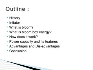 Bloom box energy | PPT