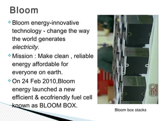 Bloom box energy | PPT