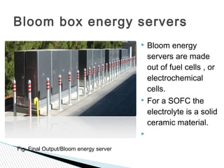Bloom box energy | PPT