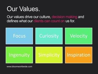 Bloom #culturecode 2014 | PPT