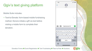 Bloomerang + Qgiv: Text Giving | PPT