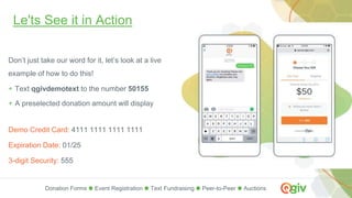 Bloomerang + Qgiv: Text Giving | PPT