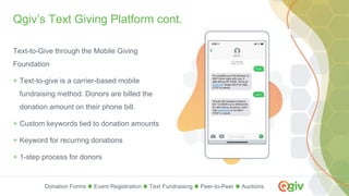 Bloomerang + Qgiv: Text Giving | PPT