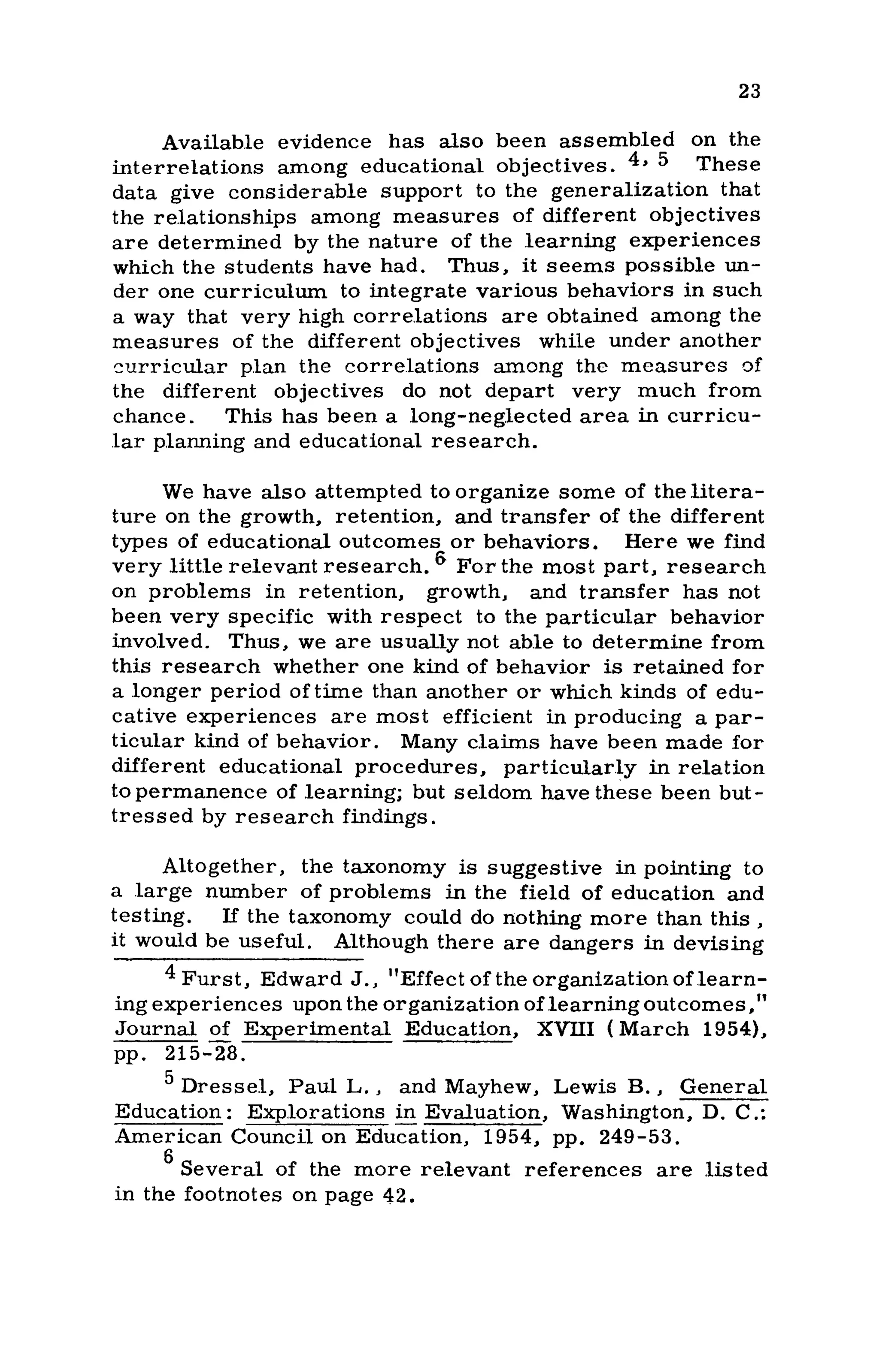 Taxonomy of Educational Objectives | PDF