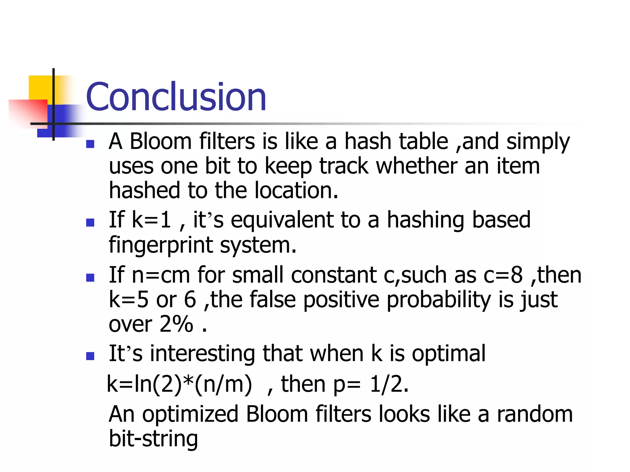 bloomfilter.ppt | Programming Languages | Computing