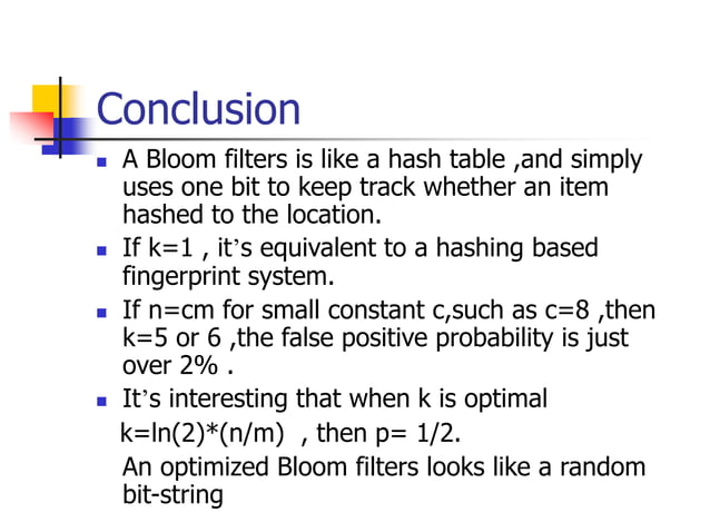 bloomfilter.ppt | Programming Languages | Computing