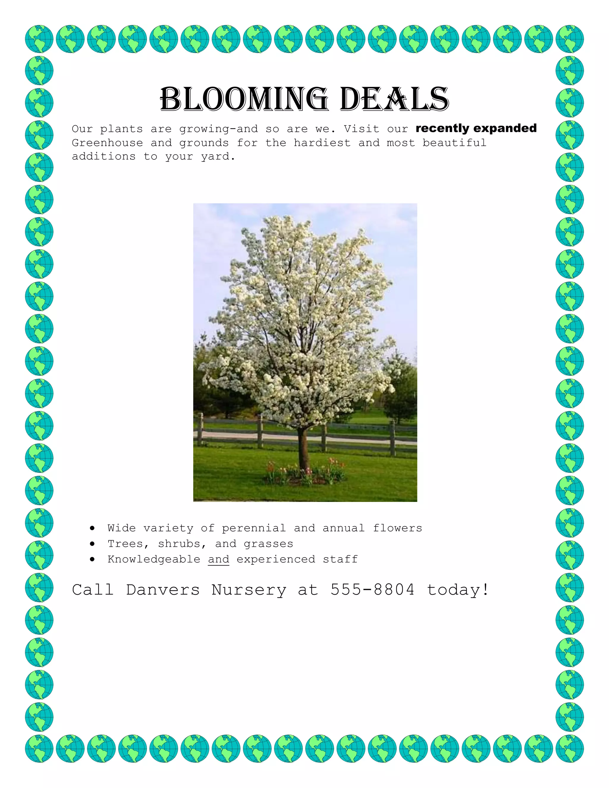 Blooming deals | DOCX