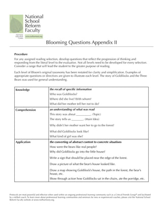 Blooming questions | PDF