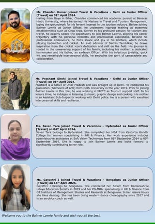 BLOOM_May2024 (r). Balmer Lawrie Online Monthly Bulletin | PDF