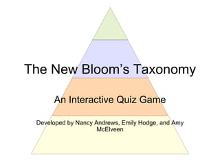 Bloom's Taxonomy quiz | PPT