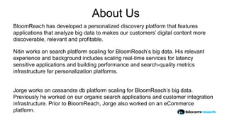 Bloomreach - BloomStore Compute Cloud Infrastructure | PPT
