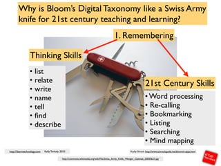 Bloom's Digital Taxonomy: The Swiss Army Knife of 21st Century Learning ...