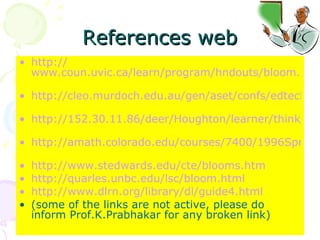 Bloom's Taxonomy | PPT