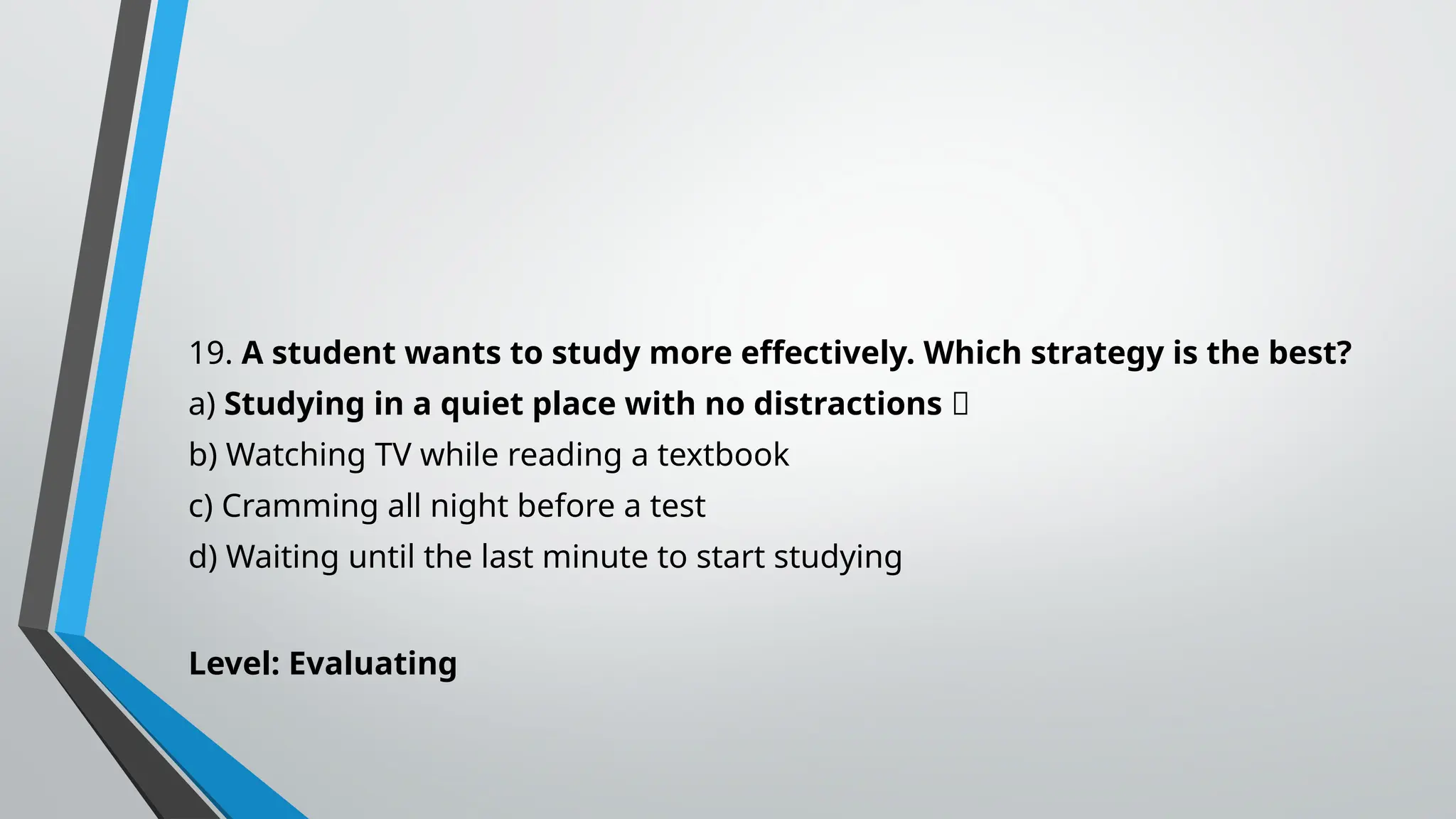 BLOOMS-TAXONOMY-MULTIPLE-CHOICE.pptxssss | PPT