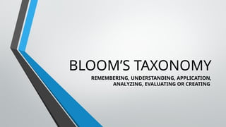 BLOOMS-TAXONOMY-MULTIPLE-CHOICE.pptxssss | PPT