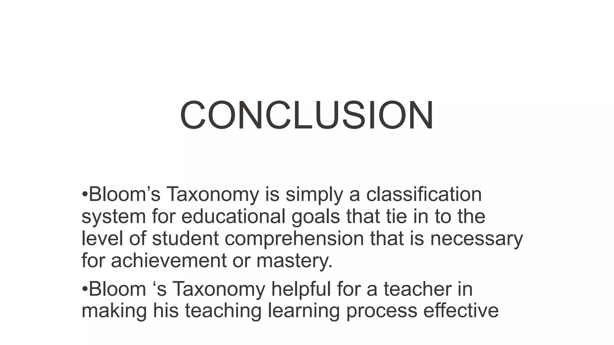 Blooms taxonomy-of-objectives | PPT