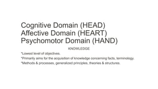 Blooms taxonomy-of-objectives | PPT