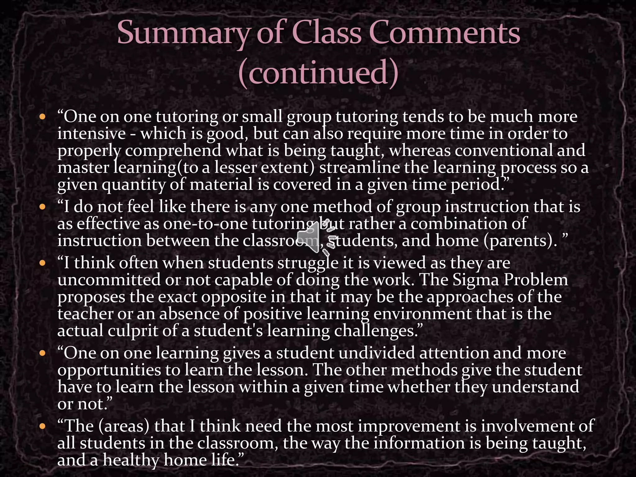 Bloom’s 2 sigma by marietta jones | PPTX