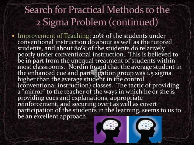 Bloom’s 2 sigma by marietta jones | PPTX | Educational Assessment ...