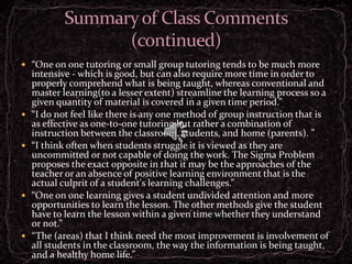 Bloom’s 2 sigma by marietta jones | PPTX | Educational Assessment ...