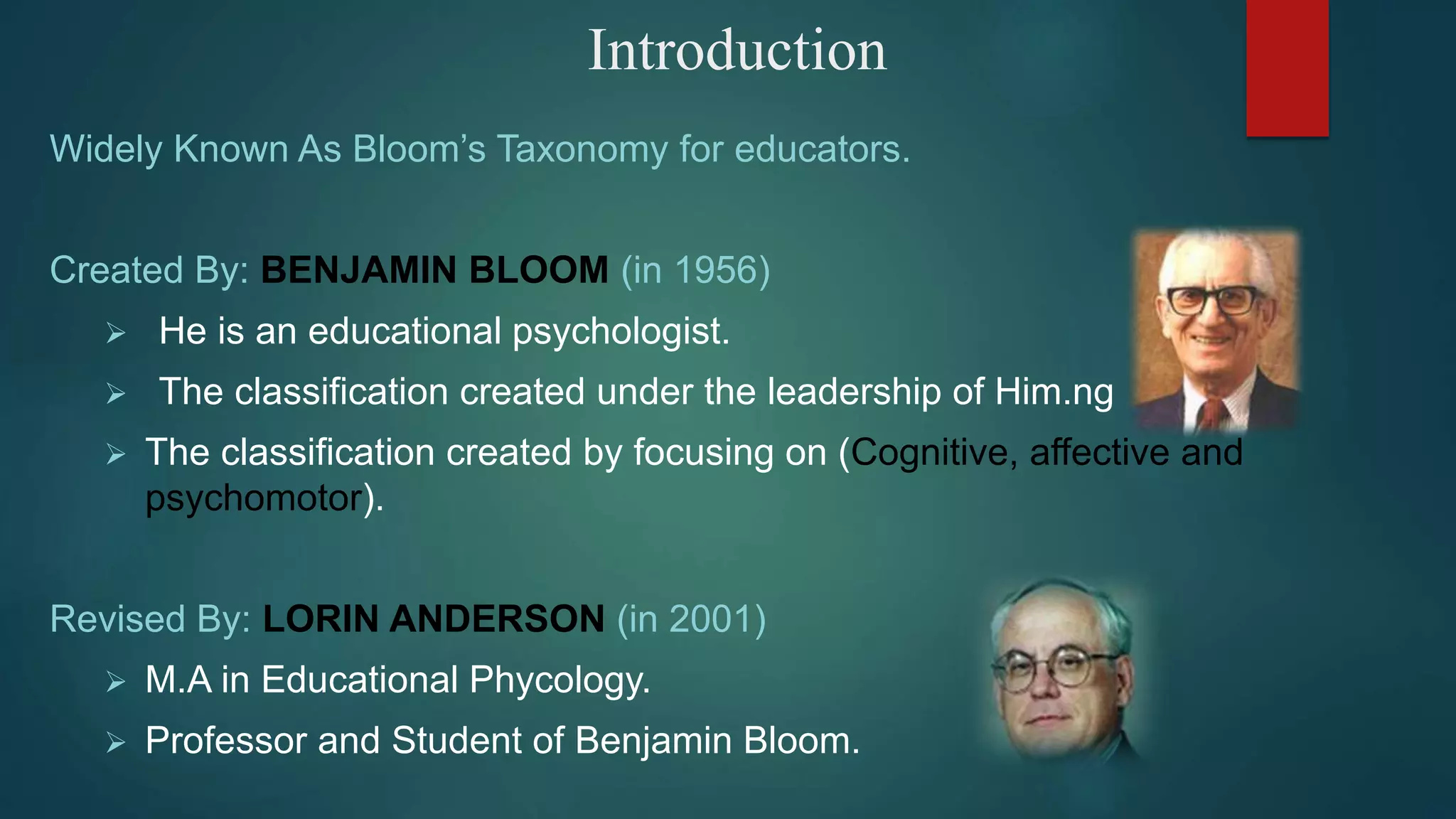 Blooms classification | PPT