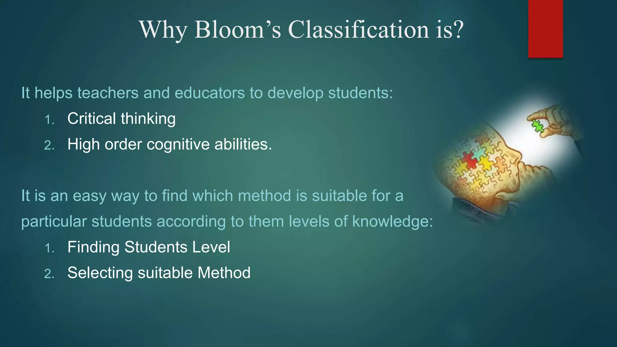 Blooms classification | PPT