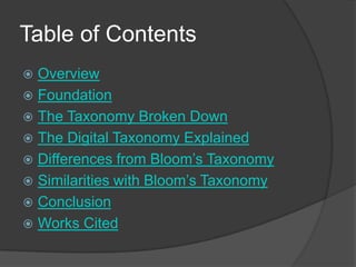 Bloom’s Digital | PPTX