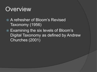 Bloom’s Digital | PPTX