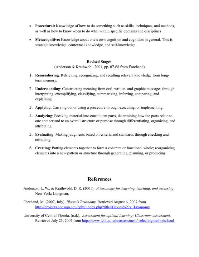 Blooms original revised taxonomy pyramids | PDF