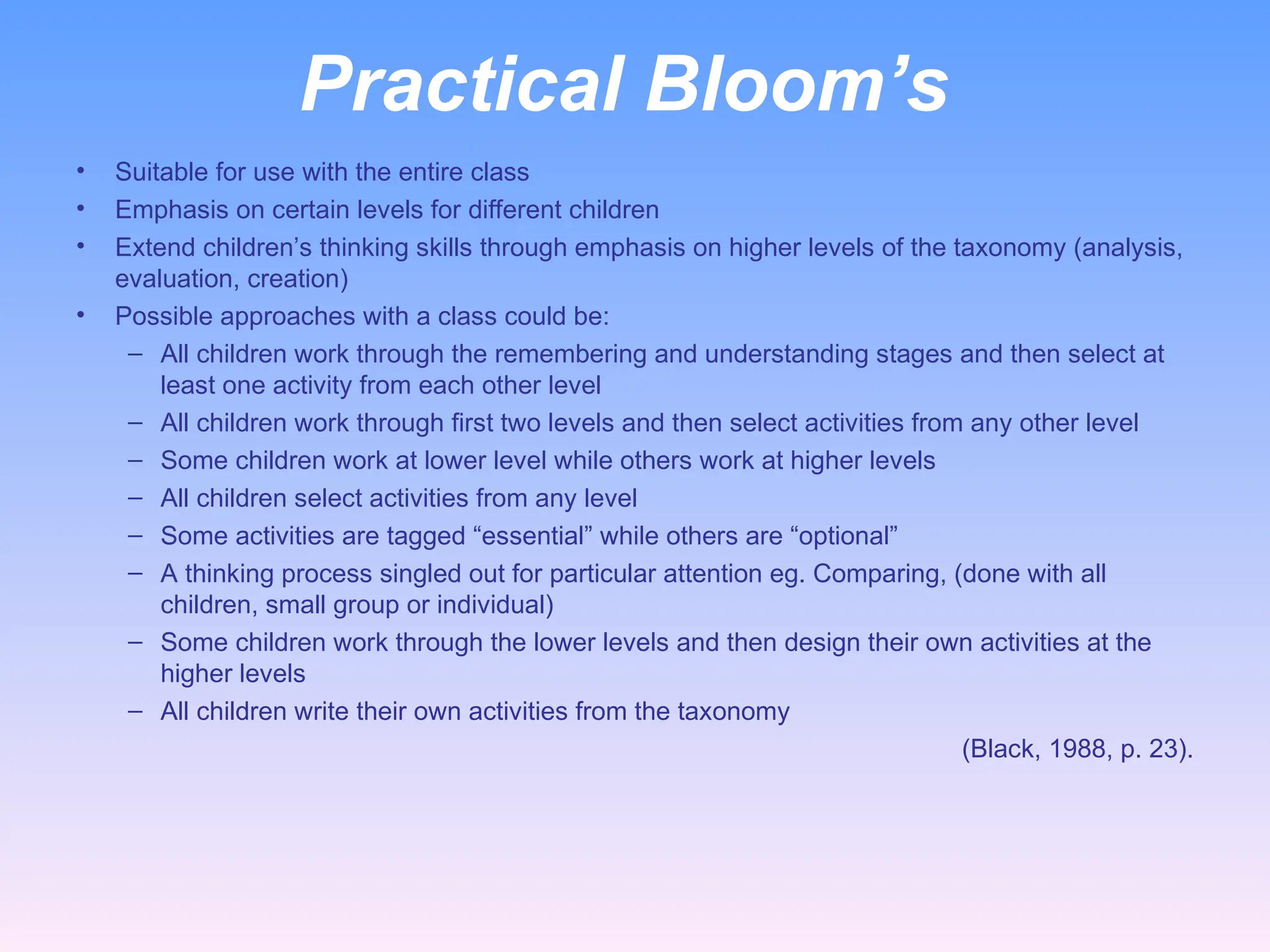 introduction to the blooms taxonomy.ppt