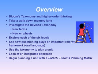 blooms revised taxonomy on education to give a clear insight of ...