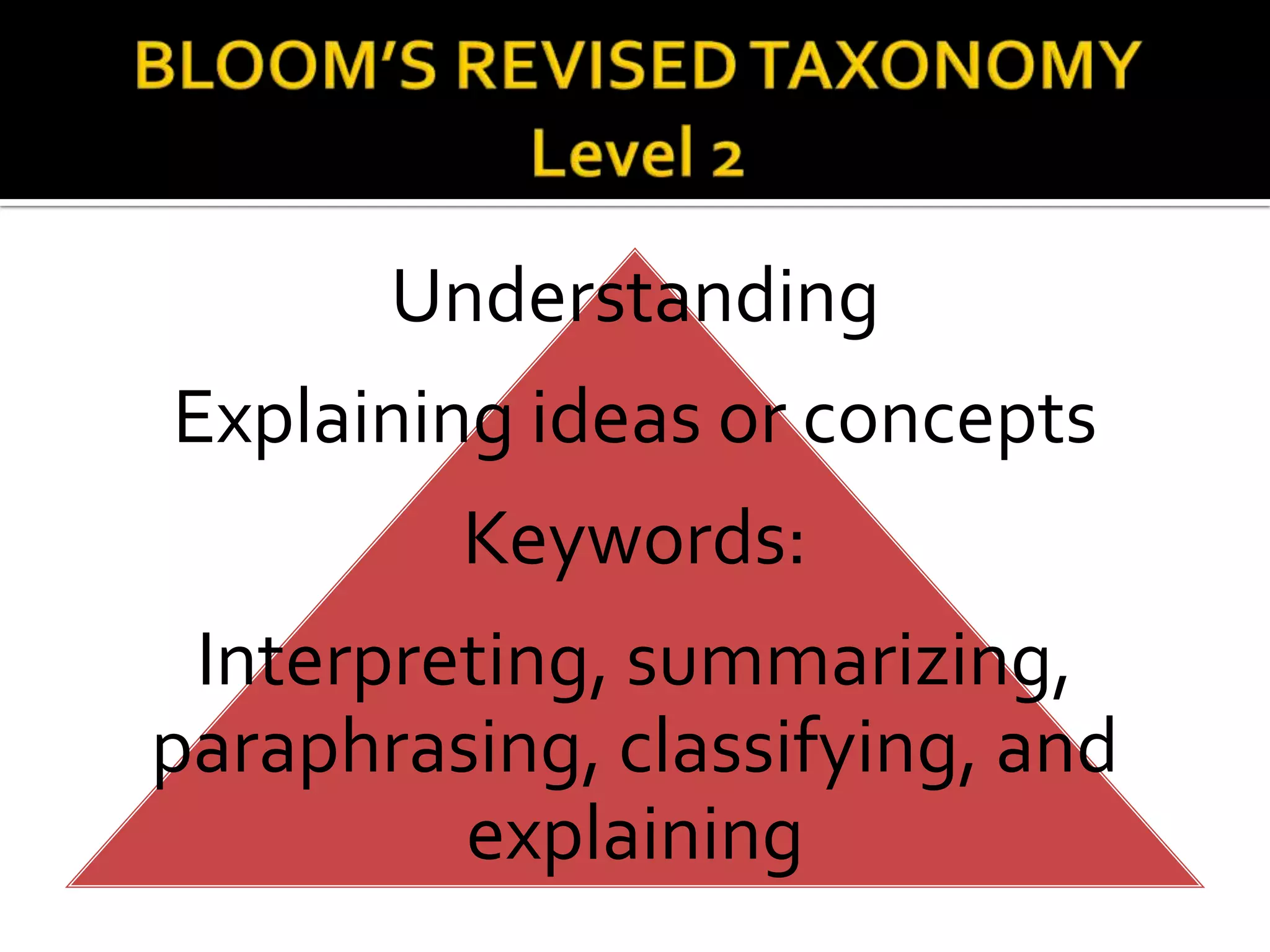 Bloom's Revised Taxonomy | PPT
