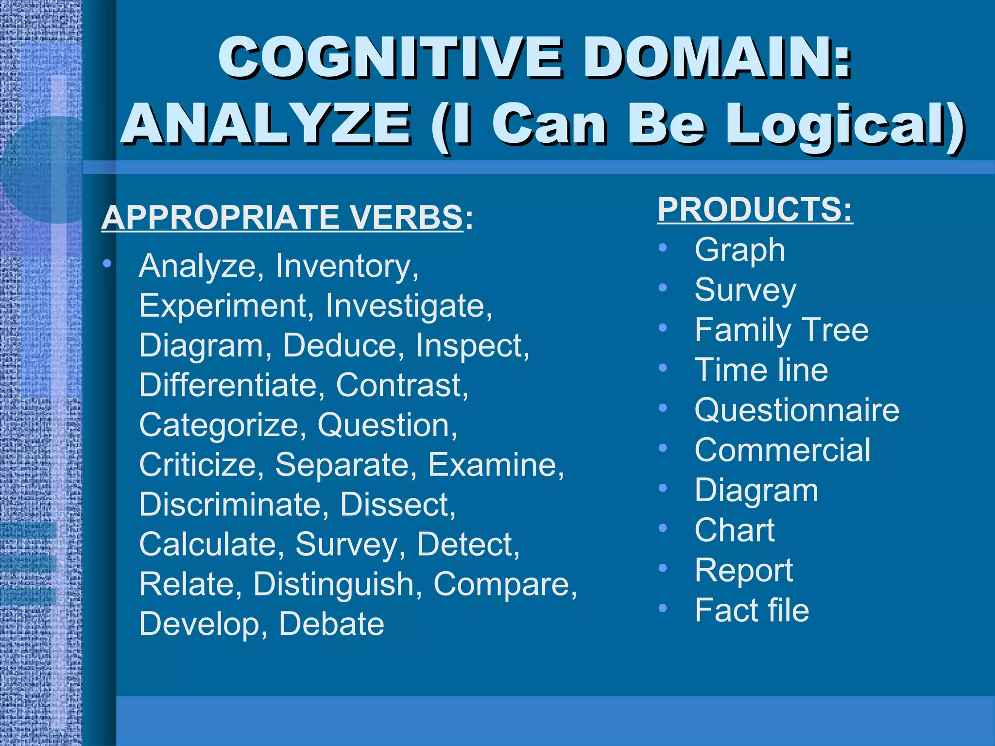 Bloom's revised taxonomy | PPT
