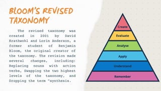 Bloom's Revised Taxonomy for Group Repor | PDF