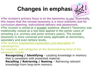Blooms revisedtaxonomy inanutshell | PPT