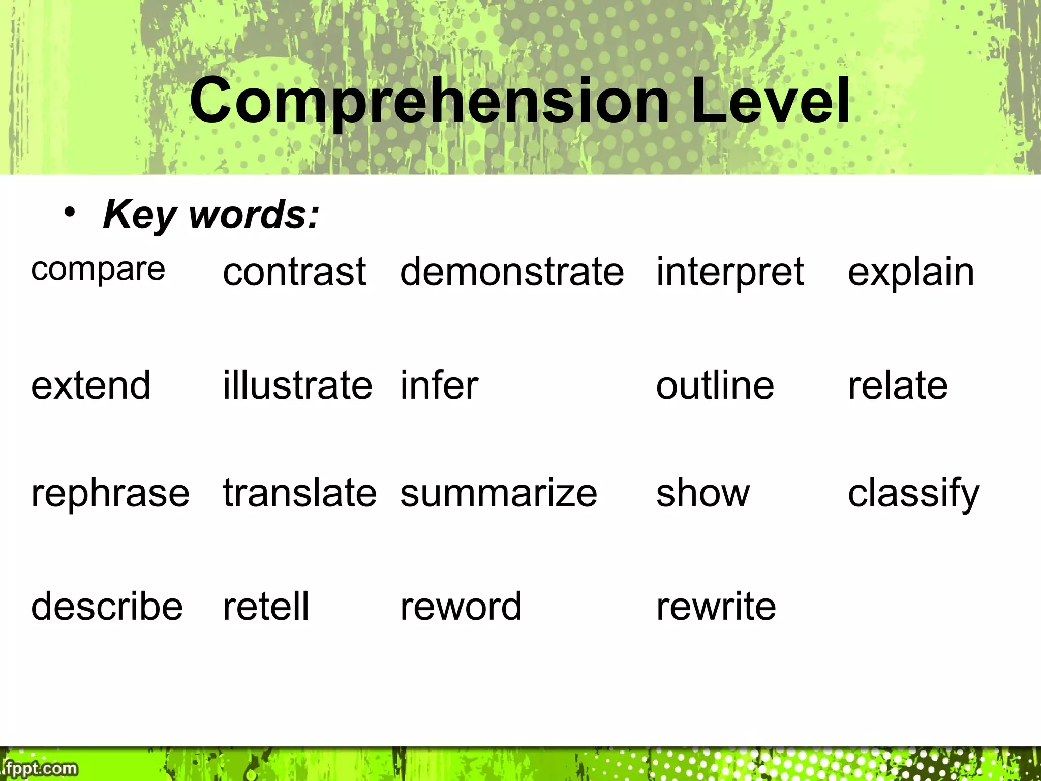 Bloom's Taxonomy | PPT