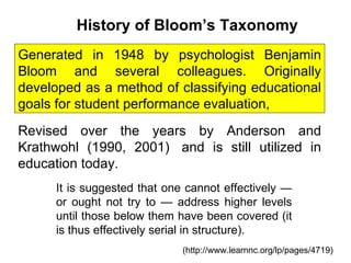 Bloom's taxonomy | PPT