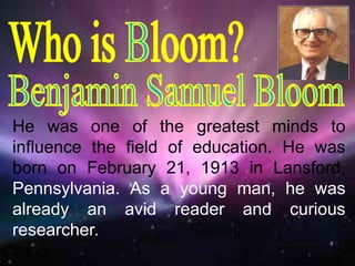 Bloom's Taxonomy | PPTX | Education