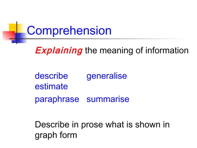 Blooms taxonomy | PPT
