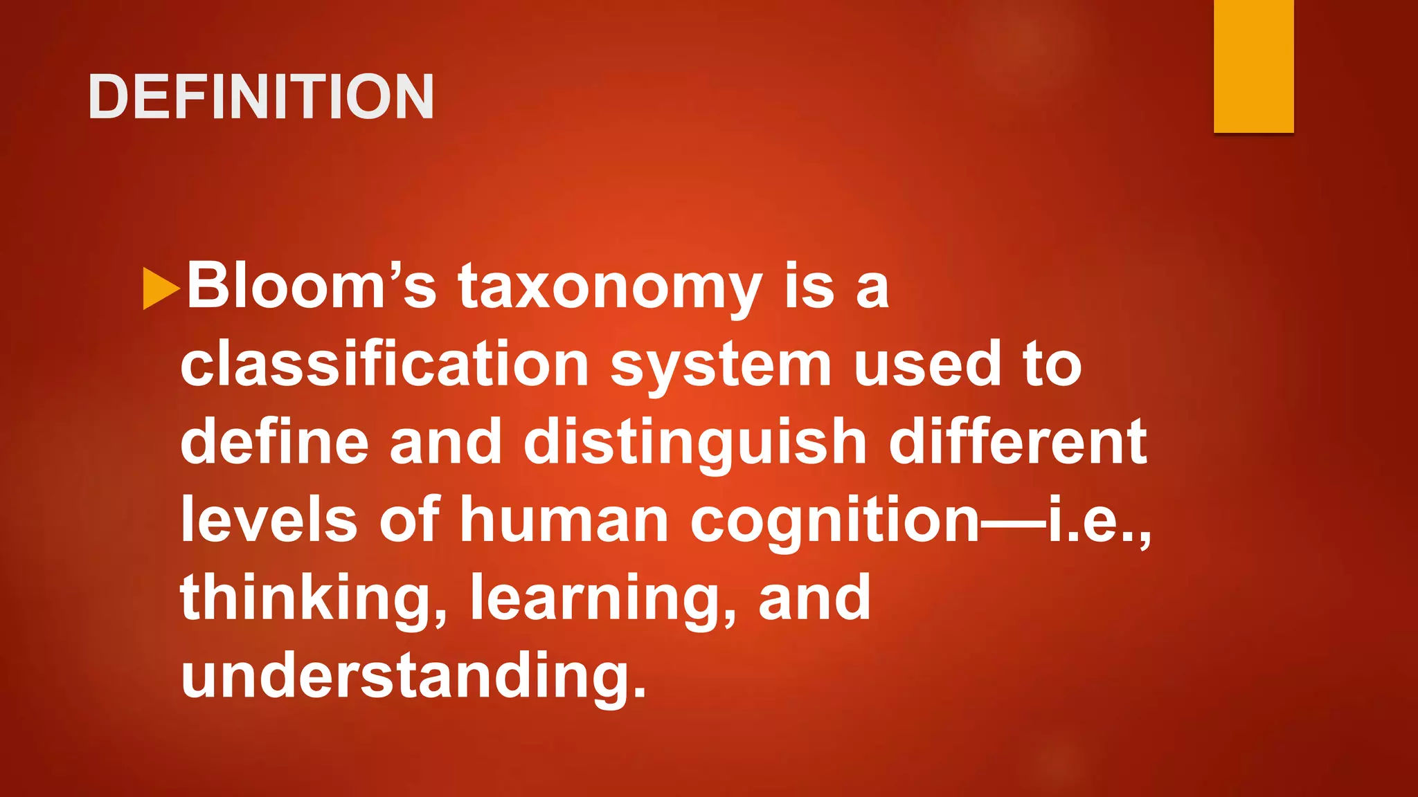 Bloom’s Taxonomy PowerPoint Presentation 2017 | PPTX