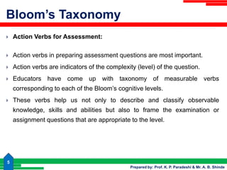 Blooms Taxonomy in Engineering Education | PPSX