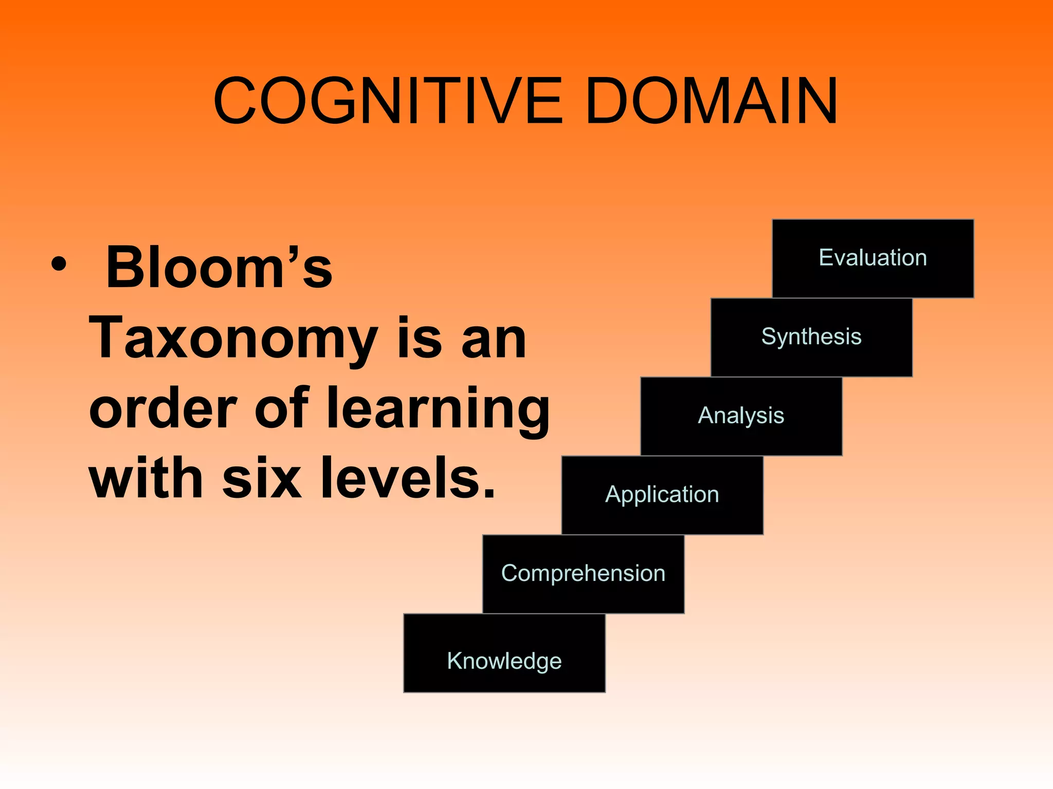 Bloom's taxonomy | PPT