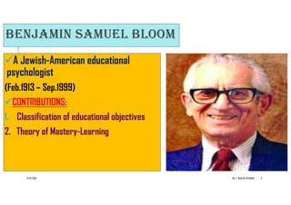 Bloom's taxonomy | PDF