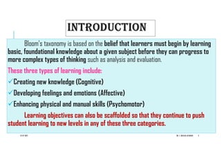 Bloom's taxonomy | PDF