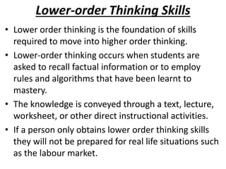 Bloom’s taxonomy | PPTX | Education
