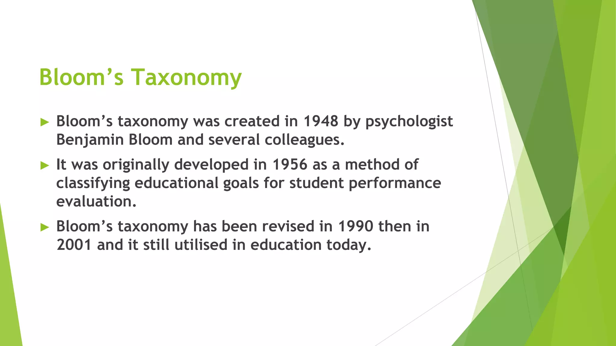 Bloom's Taxonomy | PPT