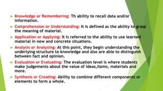 Bloom's Taxonomy | PPTX