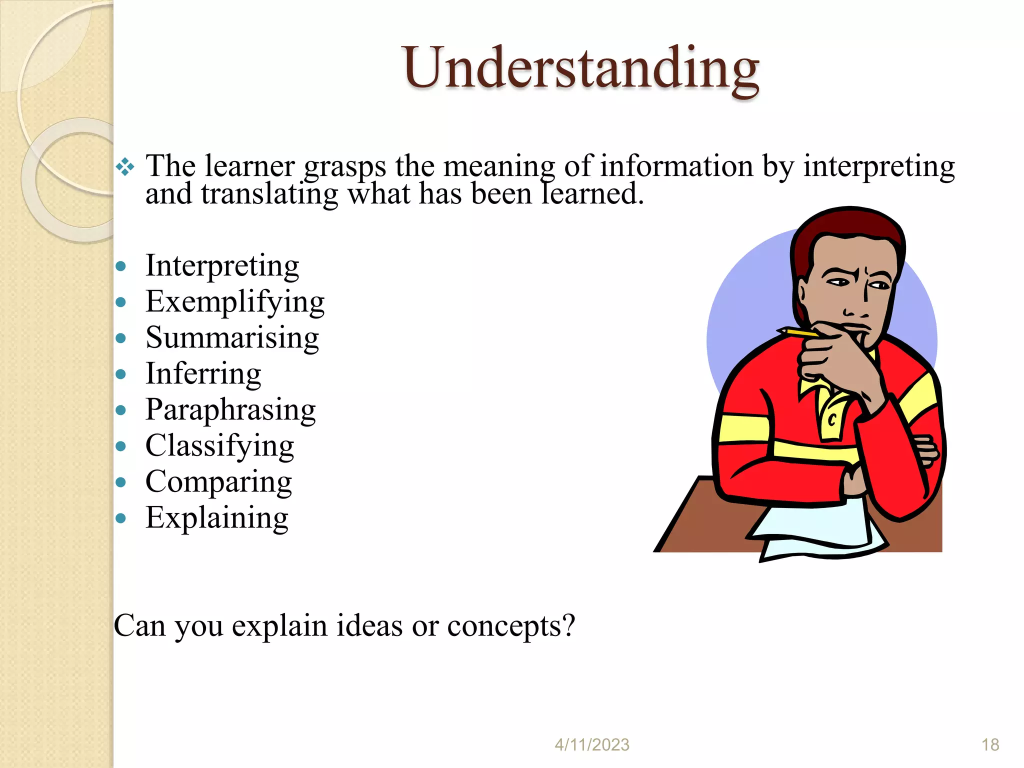 blooms taxonomy | PPT