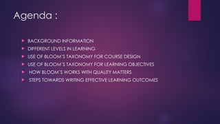 INTRODUCTION TO BLOOMS CONCEPTS IN ENGIN | PPTX