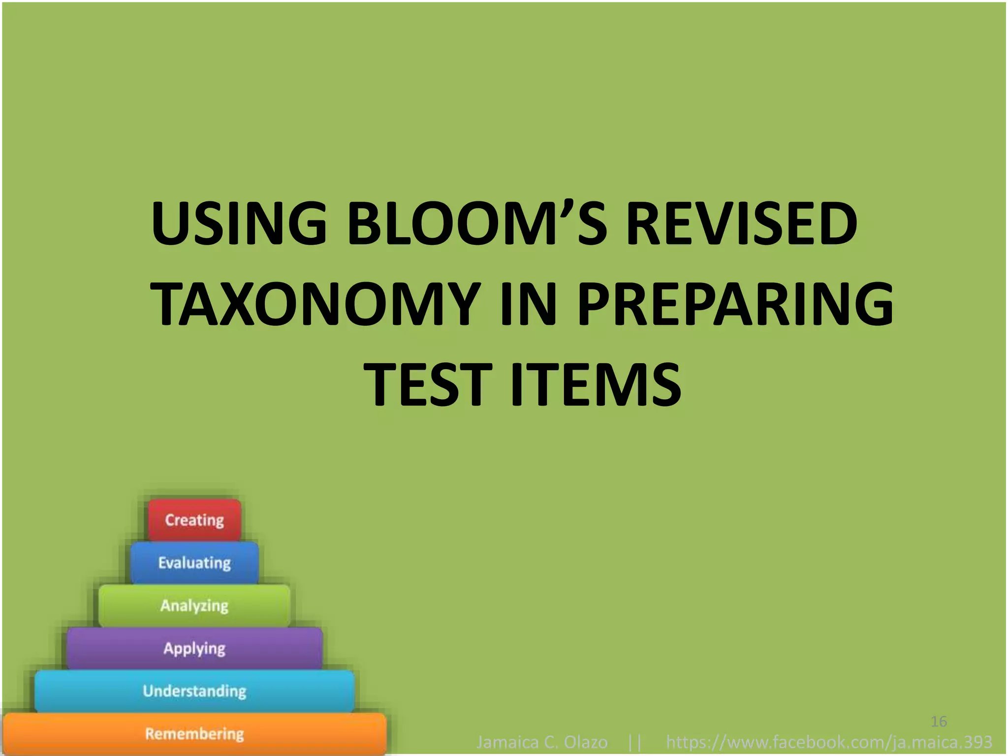 Blooms taxonomy (1) | PPTX
